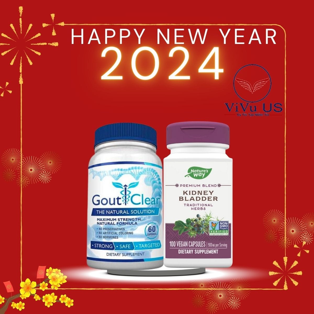 Thuốc Trị Gút Của Mỹ Hiệu Quả Gout Clear Và Kidney Bladder